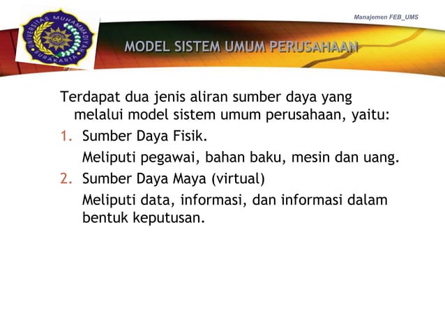 SISTEM INFORMASI UNTUK KEUNGGULAN KOMPETITIF | PPTX