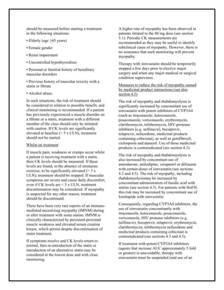 Simvastatin 20 mg film coated tablets smpc- taj pharmaceuticals | PDF