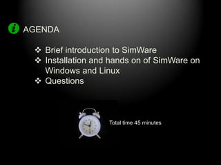 Simware framework hello world: A webinar | PPTX
