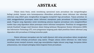 Sim, yuli dwi astuti, hapzi ali, ppt implementasi sistem informasi pada perusahaan, universitas ...