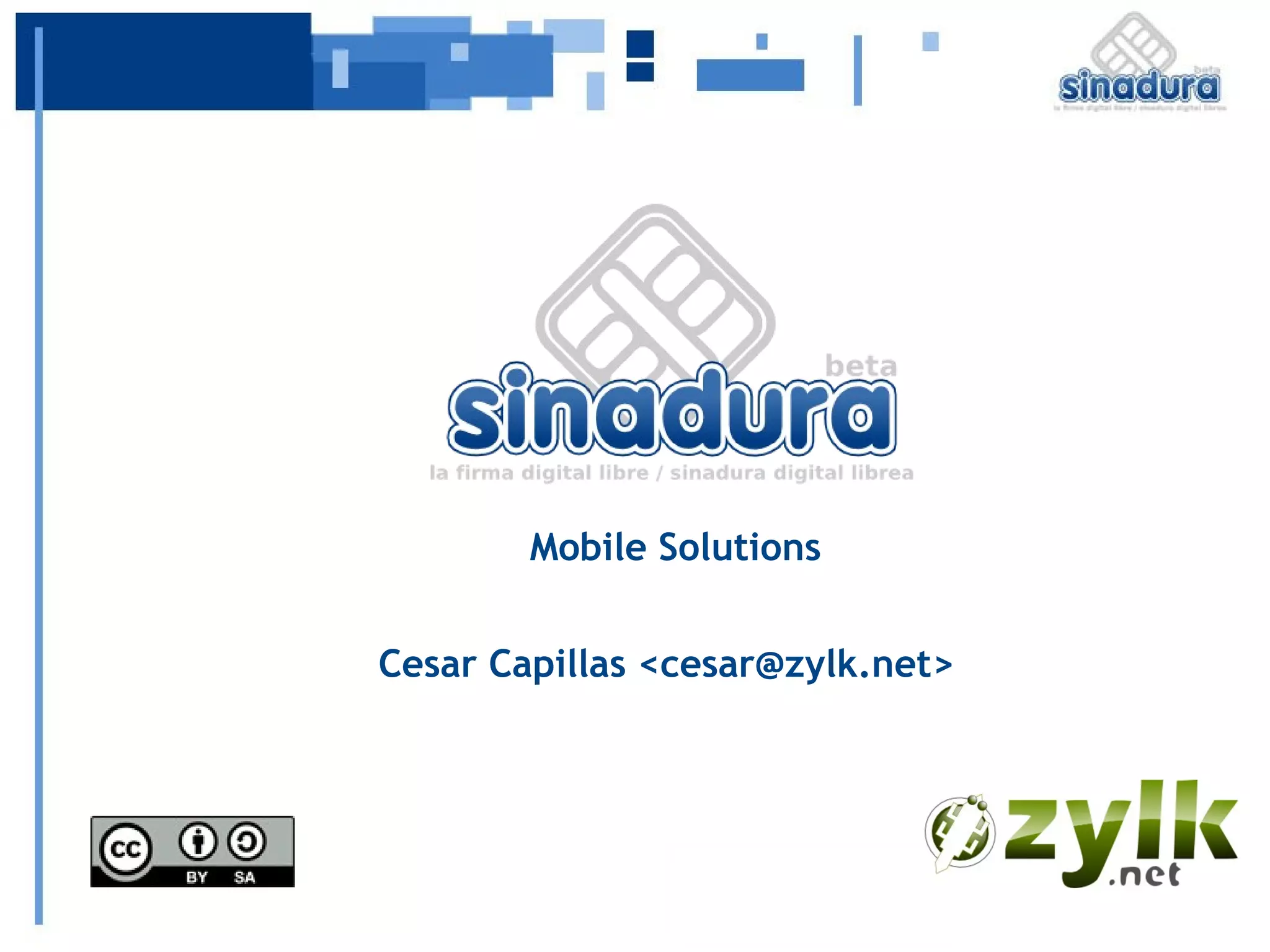 Sinadura Mobile | PDF | Operating Systems | Computer Software and Applications