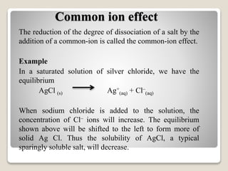 COMMON ION EFFECT,SINAL TO NOISE RATIO | PPTX