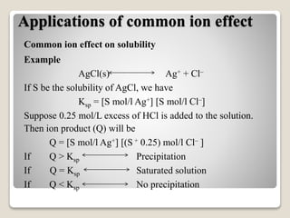 COMMON ION EFFECT,SINAL TO NOISE RATIO | PPTX
