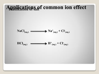 COMMON ION EFFECT,SINAL TO NOISE RATIO | PPTX
