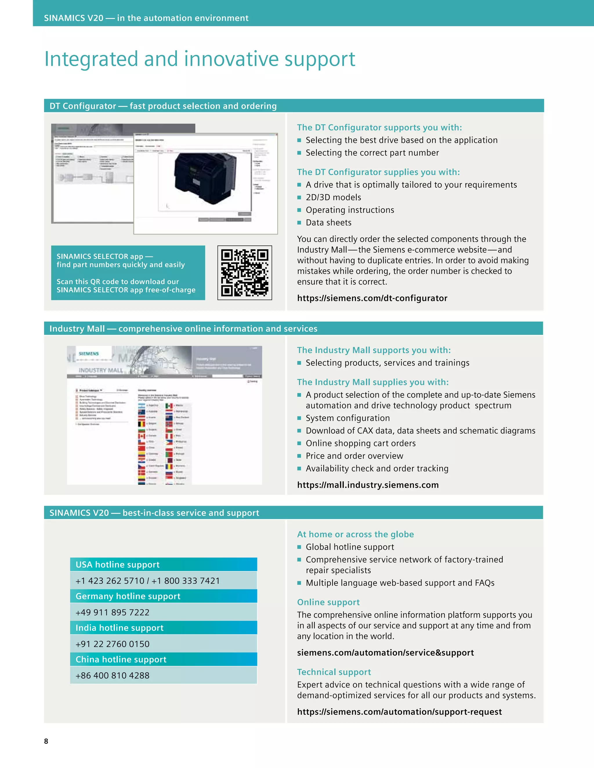 Sinamics v20 brochure | PDF