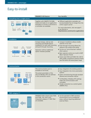 Sinamics v20 brochure | PDF