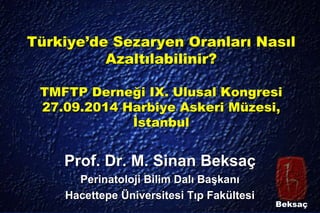 TÜRKİYEDE SEZERYAN ORANI NASIL AZALIR | PDF