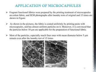 MICROENCAPSULATION FRAGRANCE APP. | PPTX