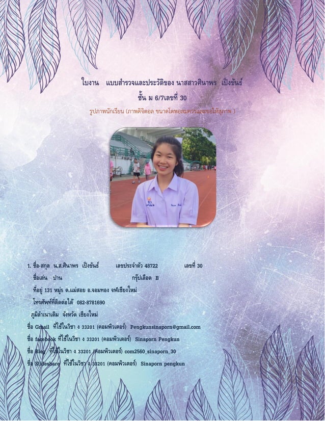 Sinaporn pengkun | PDF