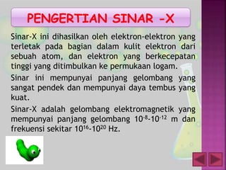 Sinar x dan sinar tampak | PPTX