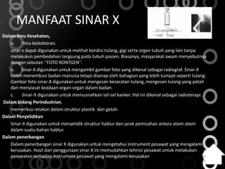 Sinar gamma dan sinar x | PPTX