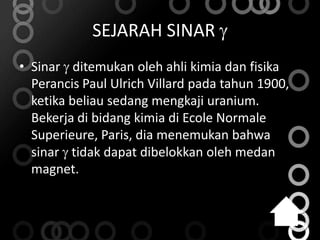 Sinar gamma dan sinar x | PPTX