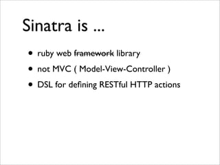 Sinatra Introduction | PDF