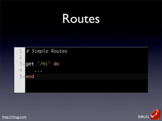 Sinatra Ruby Framework | PDF
