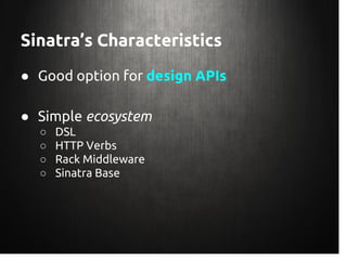 Sinatra Basics | PPT