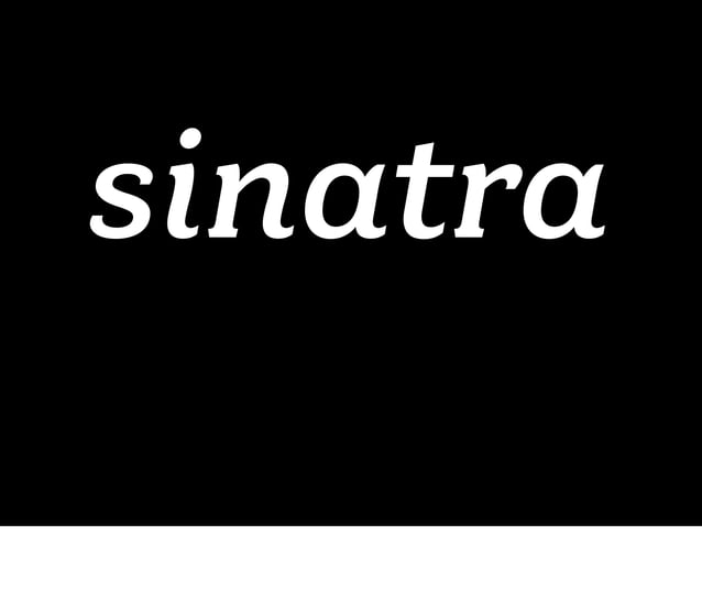 Sinatra Rack And Middleware | PPT