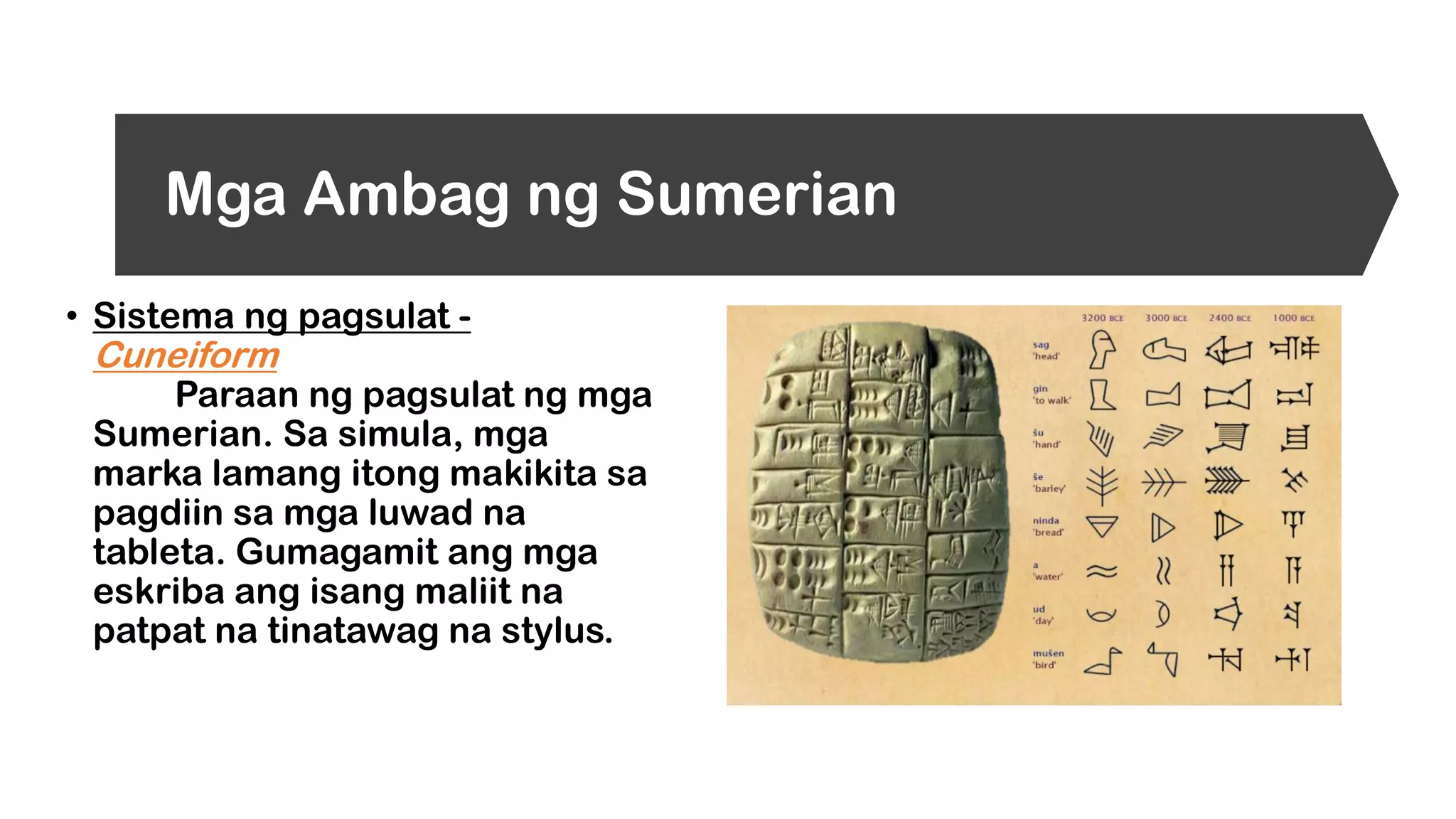 Sinaunanag kabihasnan - Kabihasnan Sumer | PDF