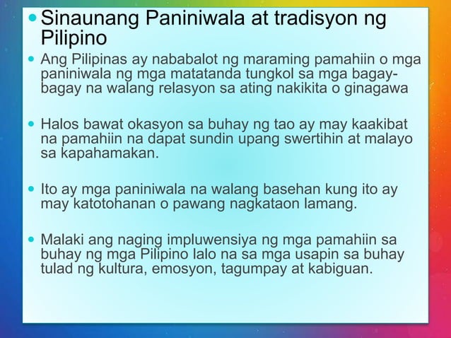 Sinaunang paniniwala | PPTX