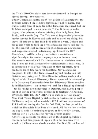 SINCE 1896, FOUR GENERATIONS OF the Ochs-Sulzberger family have gu.docx