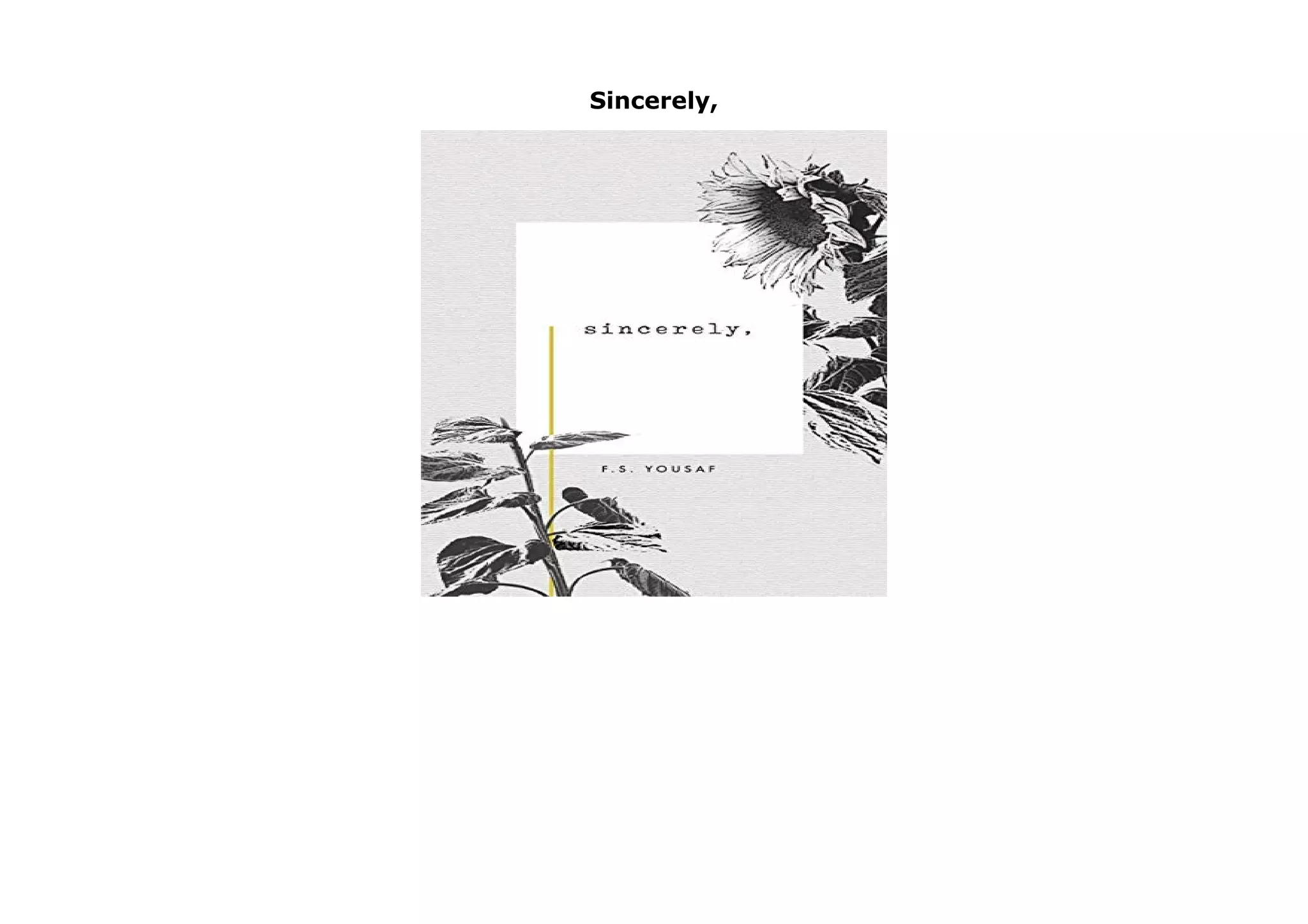 Sincerely, | PDF