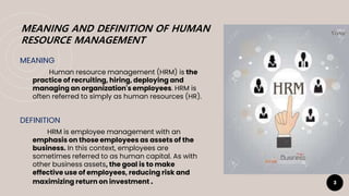 Human resource management | PPTX