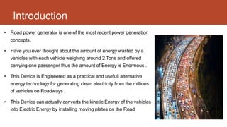 Road power generation | PPTX