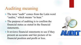 Auditing | PPTX