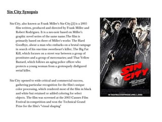 Sin city booklet | PPT