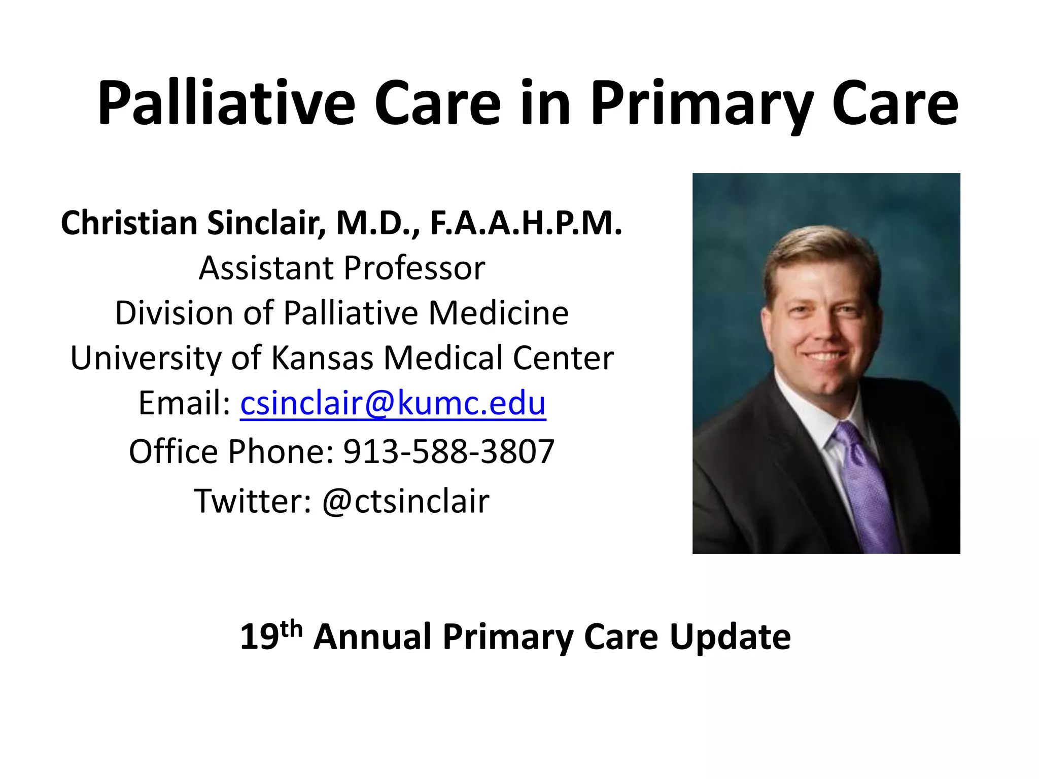 Sinclair end of-life presentation 1a (1) | PPT
