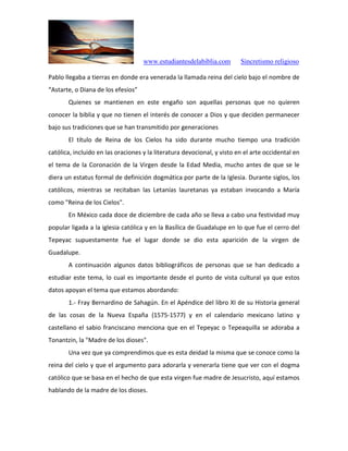 Sincretismo religioso (2a. parte) | PDF