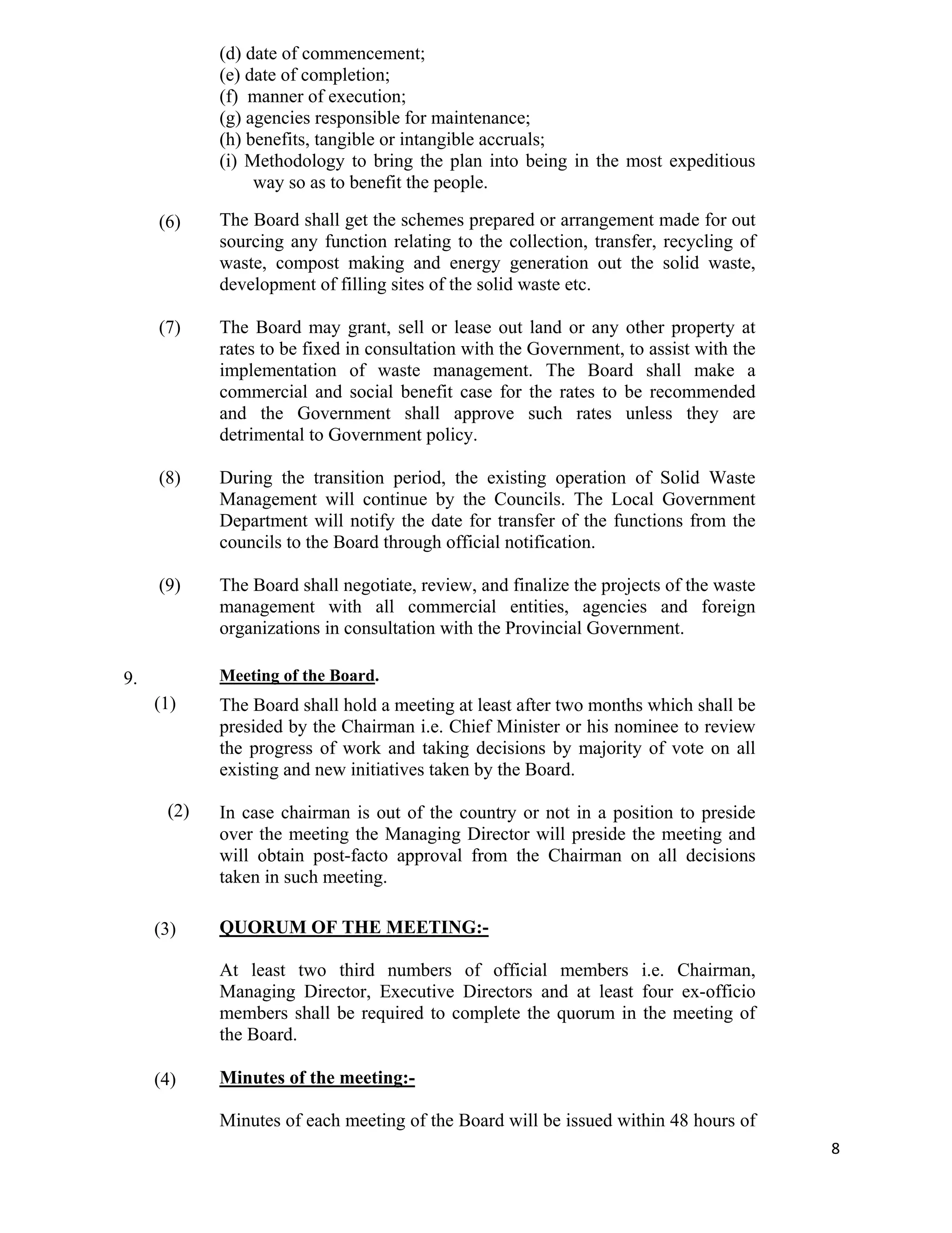 Sindh Solid Waste Management Board Act, 2014 | PDF