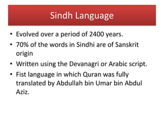 Sindh culture | PPT