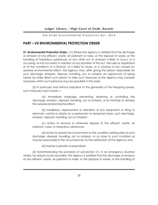 Sindh environmental protection act, 2014 final | PDF