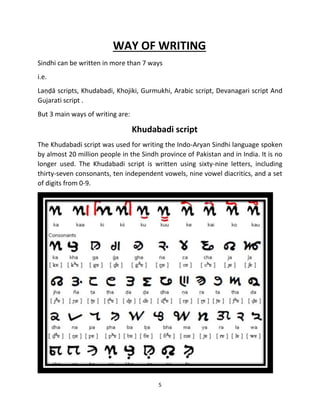 Sindhi language assignment | DOCX