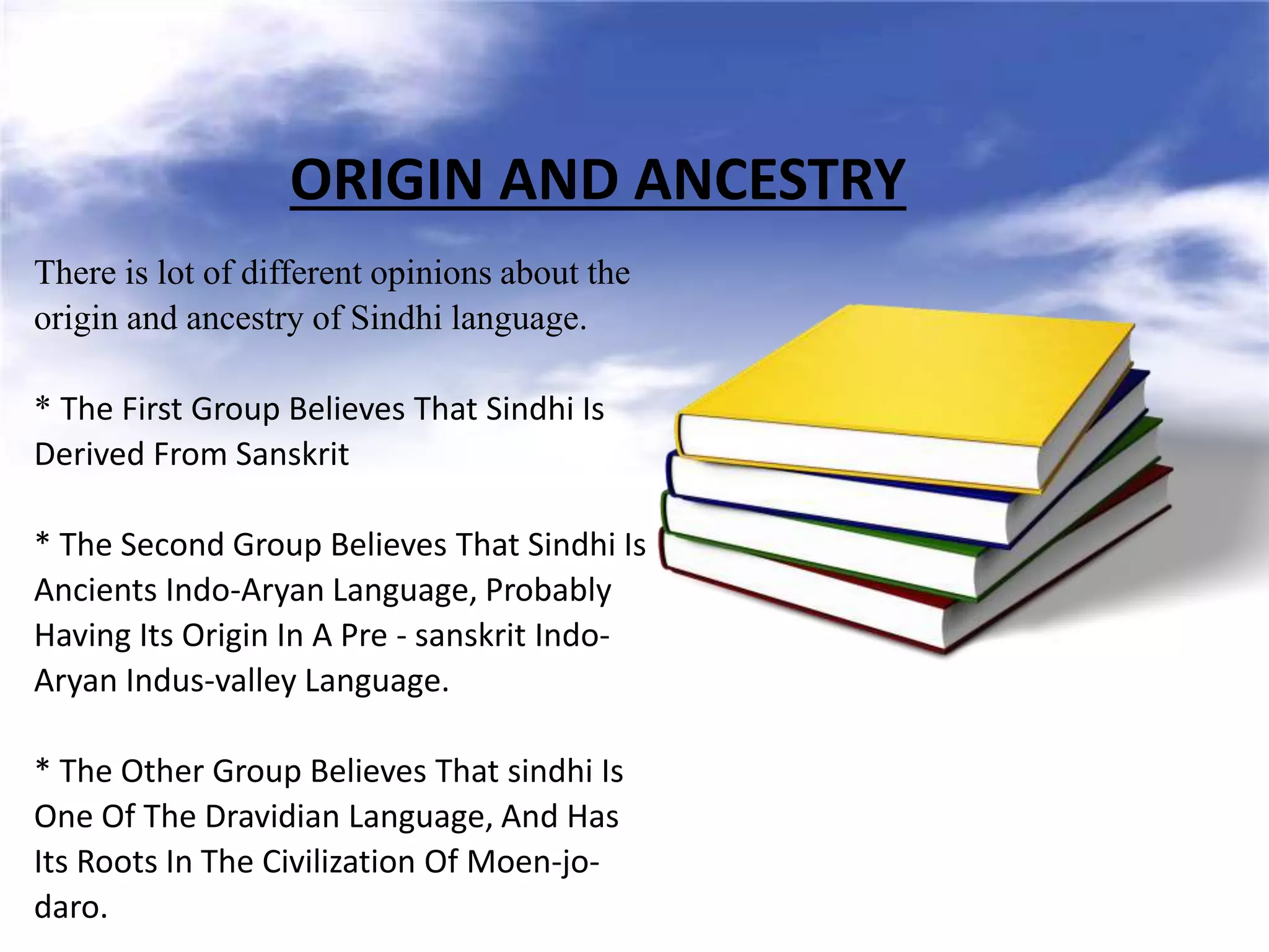 Sindhi language | PPTX