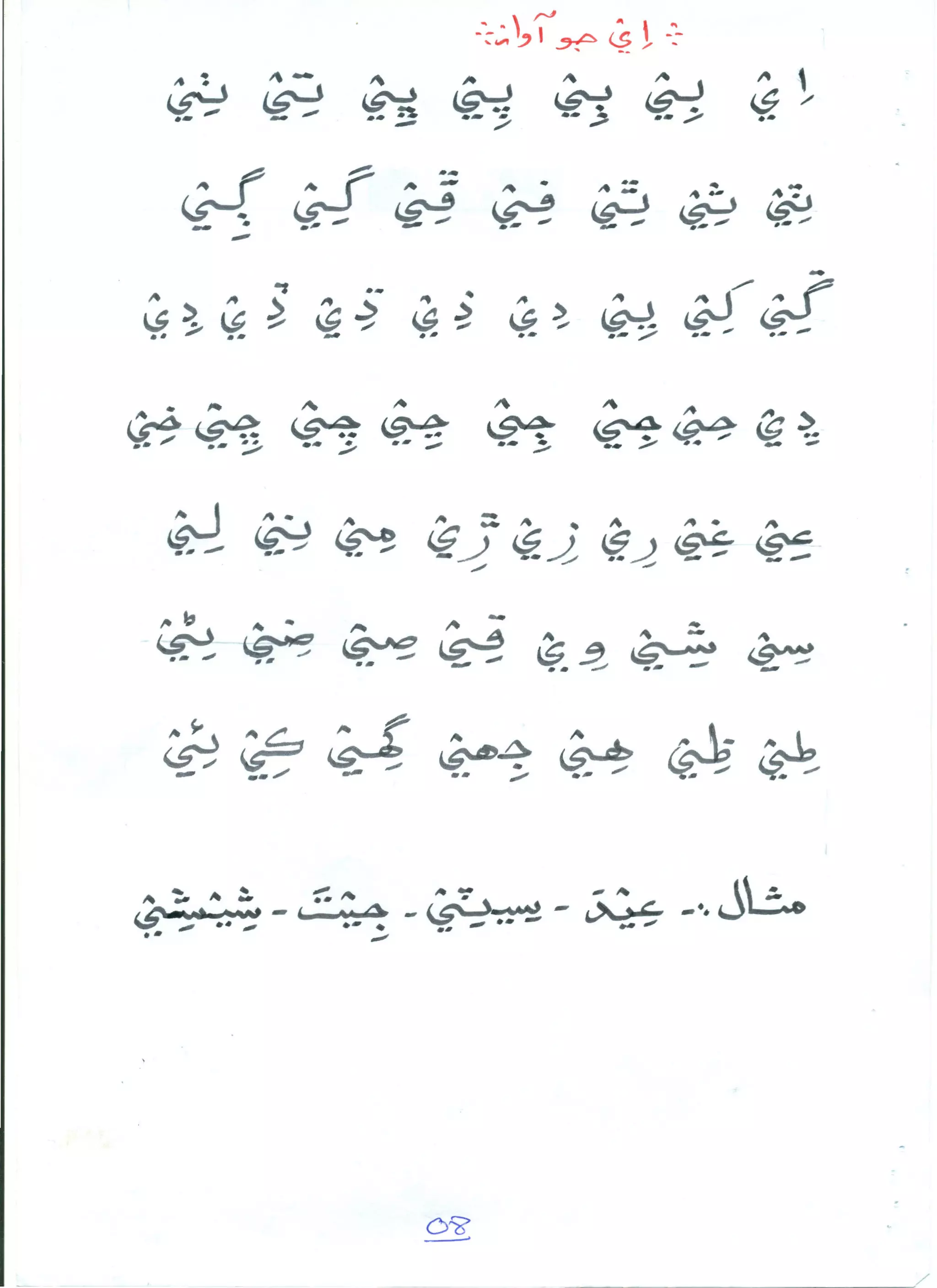 Sindhi language kaki pati | PDF