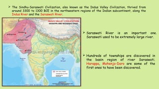 SINDHU-SARASWATI CIVILIZATION----------- SOCIAL SCIENCE----- HISTORY ...