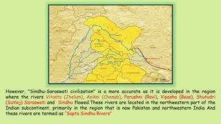 SINDHU-SARASWATI CIVILIZATION----------- SOCIAL SCIENCE----- HISTORY CLASS 8 | PPT