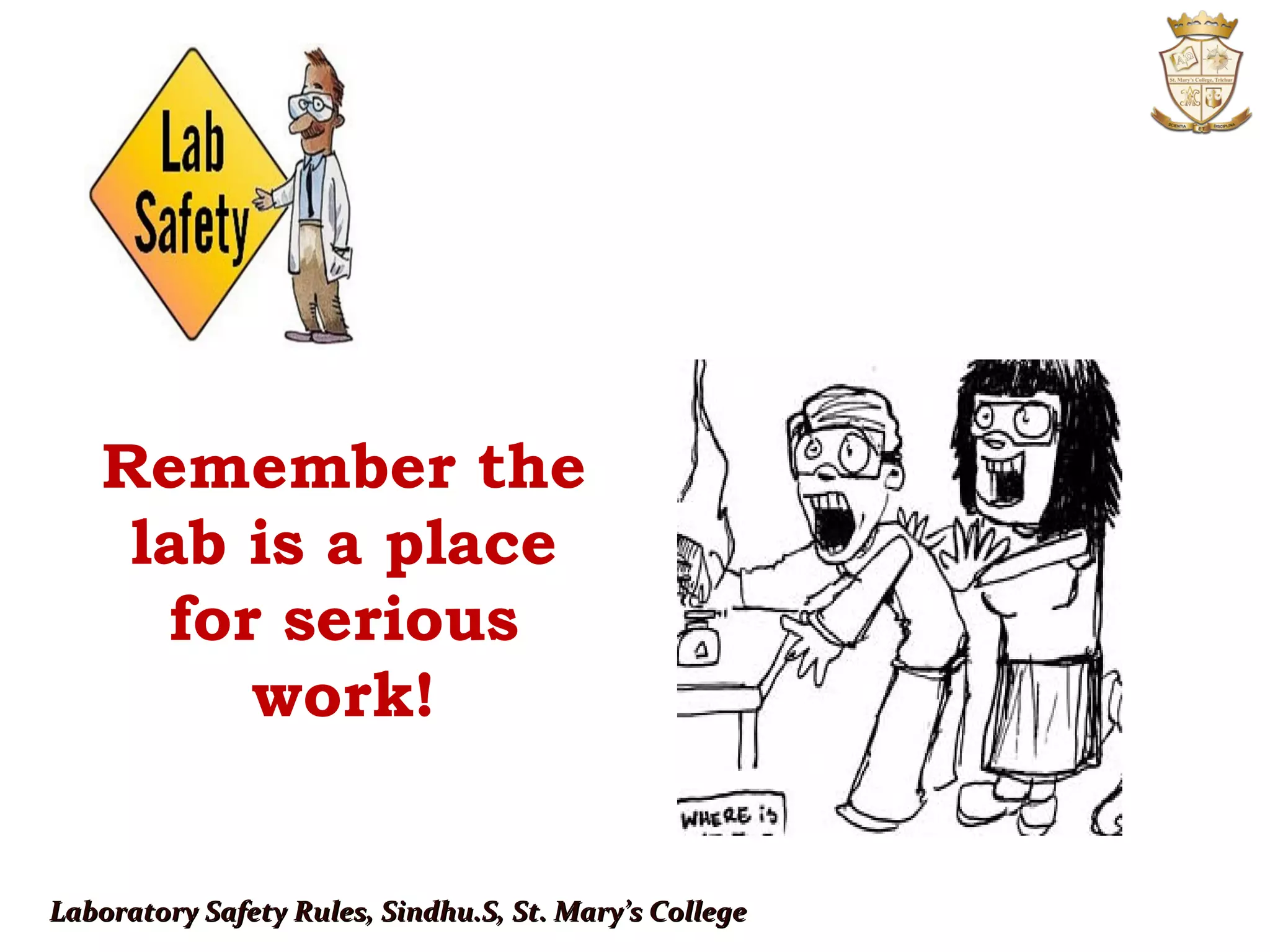 Biochemistry:Laboratory Safety Rules | PPT