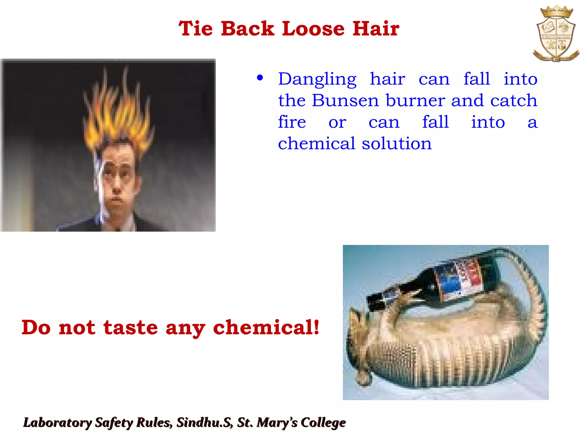 Biochemistry:Laboratory Safety Rules | PPT