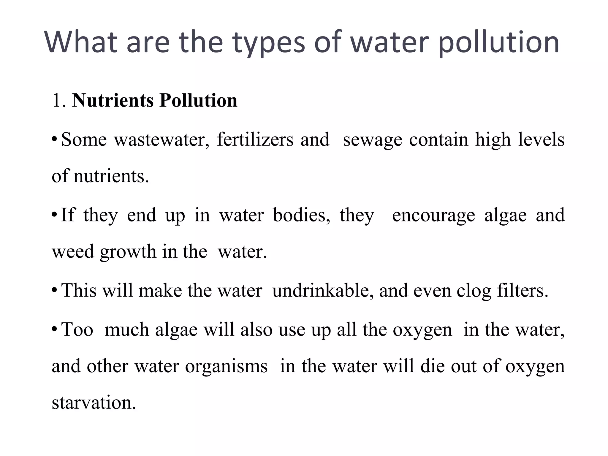 Water pollution | PPTX