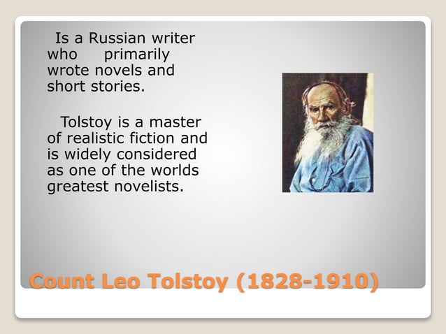 LEO TOLSTOY | PPTX