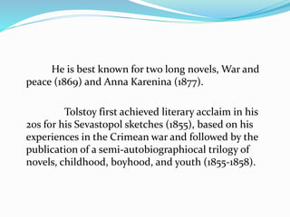LEO TOLSTOY | PPTX