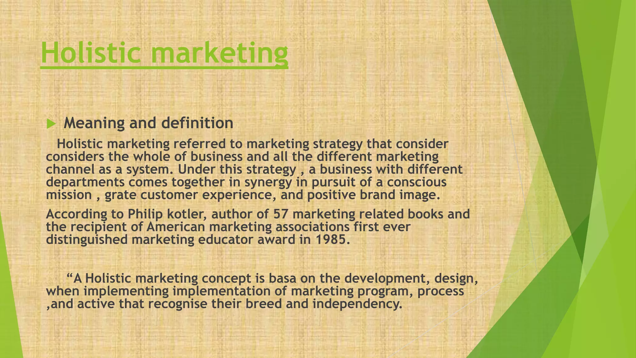 Holistic marketing concept | PPTX
