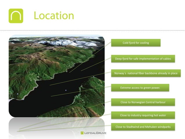 Lefdal Mine Data Center - Sindre Kvalheim - Localhost - April 2010 | PPT