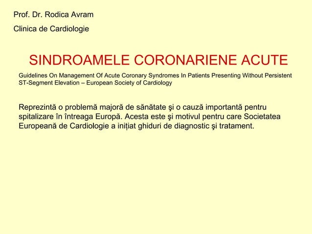 Sindrom coronarian acut | PPT