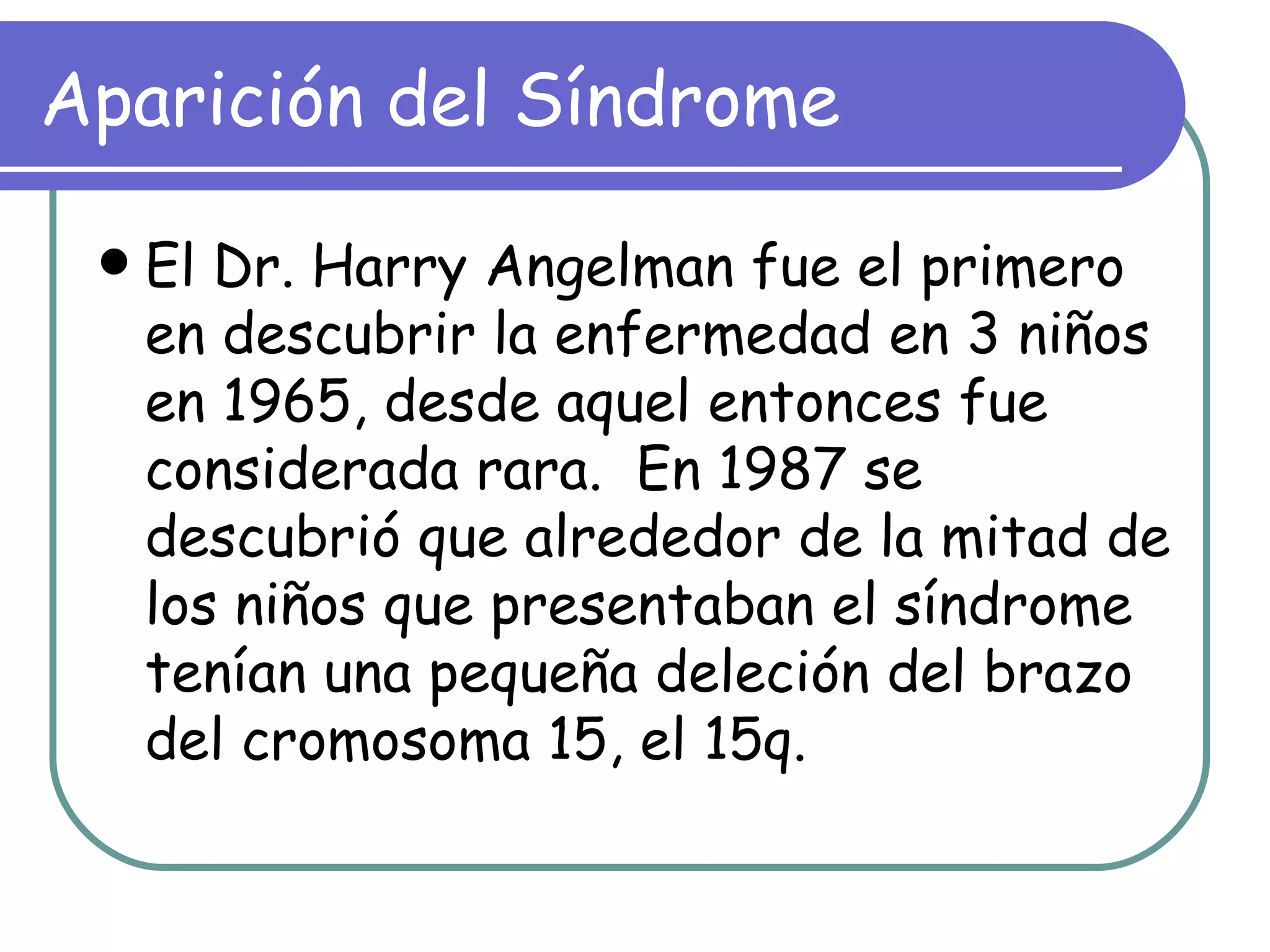 Sindrome Angelman | PPT