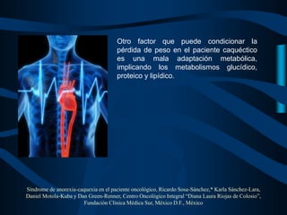 Sindrome anorexia caquexia | PPTX