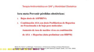 Síndrome Antifosfolípido (SAF) | PPTX
