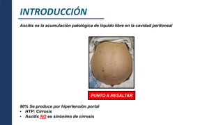 SINDROME ASCITICO SINTOMA Y TRATAMIENTO e | PDF